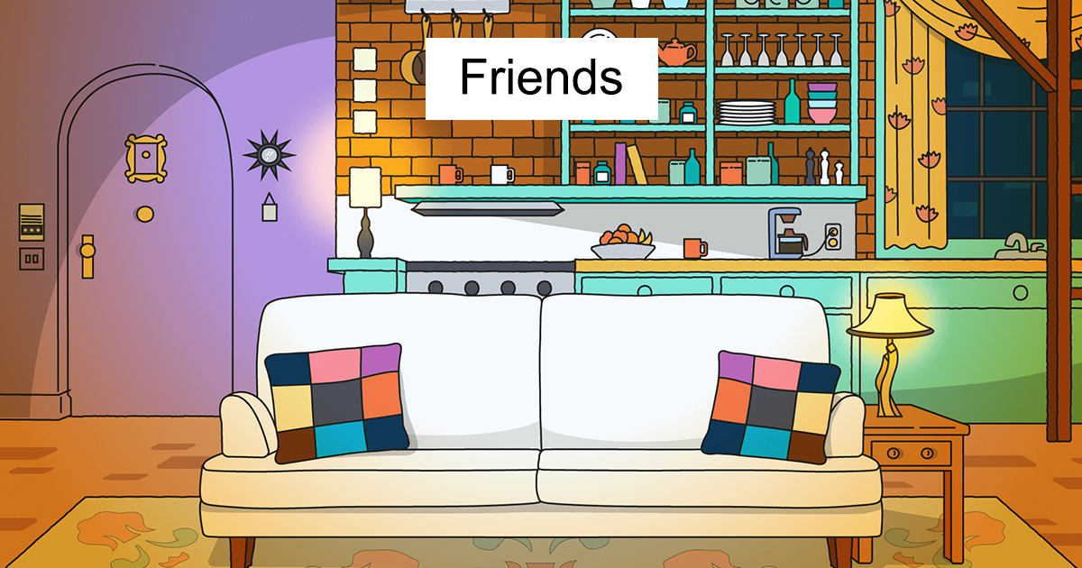 From Friends To Addams Family: 7 TV Living Rooms Reimagined In The ...