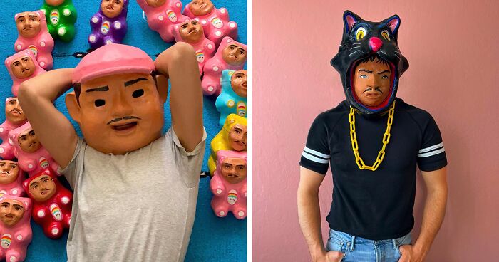 This Artist Creates Vividly Colored Masks In Exploration Of The Real ...