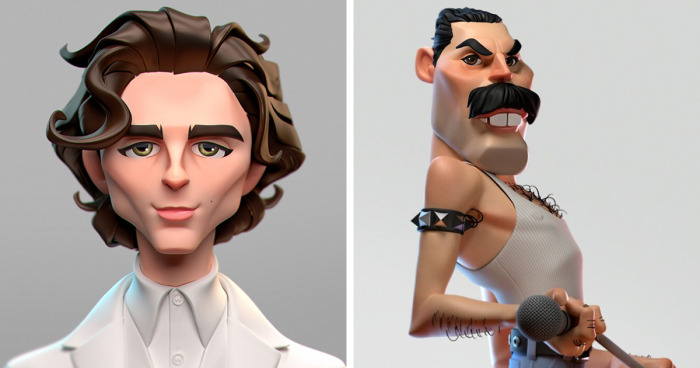 35 Pop-Culture Characters And Celebrities Recreated Into 3D Caricatures ...