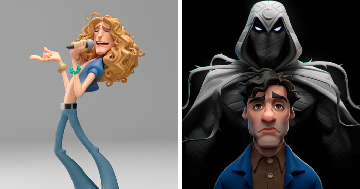 35 Pop-Culture Characters And Celebrities Recreated Into 3D Caricatures ...