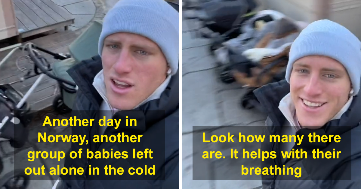 TikToker Documents Norwegian Custom Of Leaving Babies Alone Outside In ...