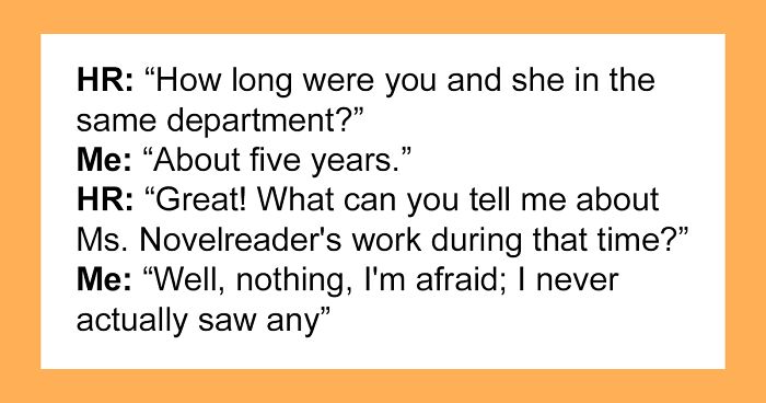 Man Is Shocked To Receive Call From HR Asking For A Reference Check On ...