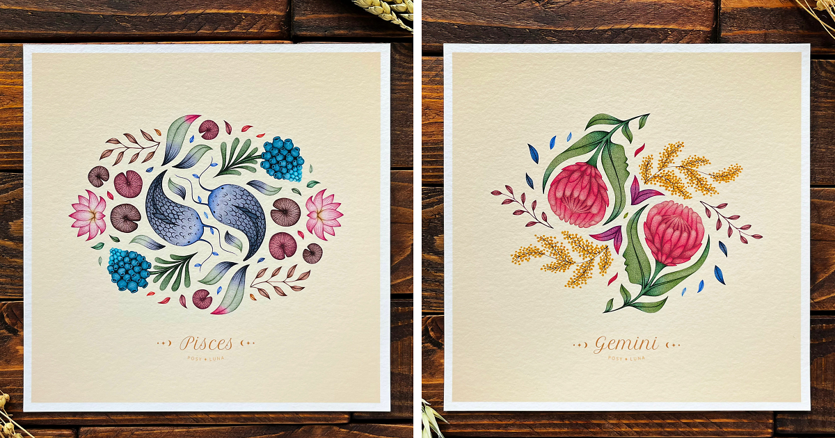 I Used The Symbolism Of Flowers To Represent The Qualities Of Each Star ...