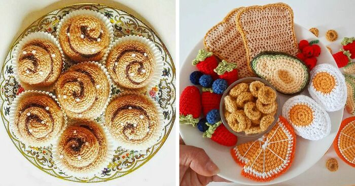 45 Drool-Inducing Crocheted Food Items Made By This Finnish Artist ...