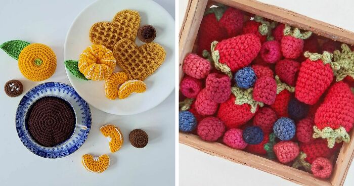 45 Drool-Inducing Crocheted Food Items Made By This Finnish Artist ...