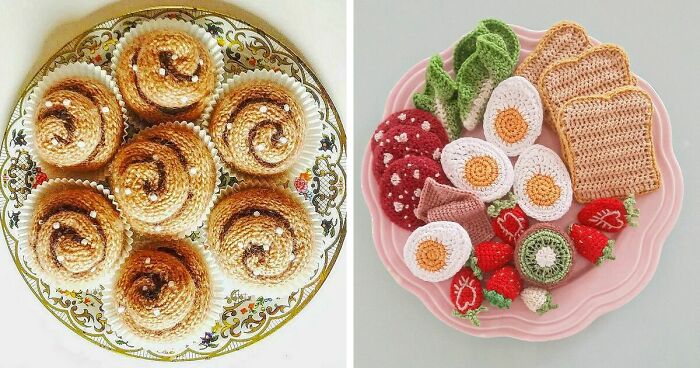 45 Drool-Inducing Crocheted Food Items Made By This Finnish Artist ...