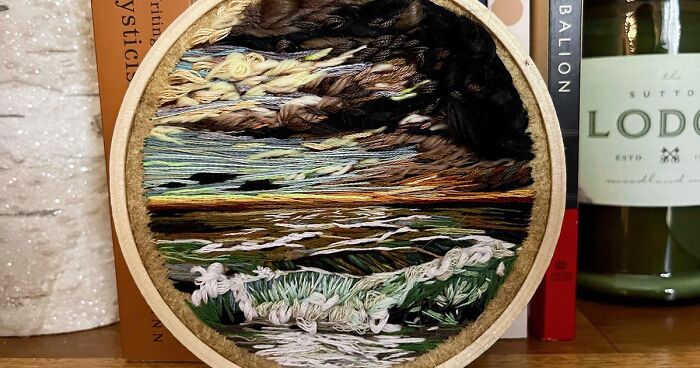 I Am A Textile Artist And I Create Tonal Impressionism Embroideries (14 ...