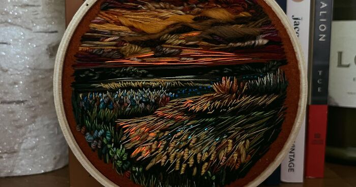 I Am A Textile Artist And I Create Tonal Impressionism Embroideries (14 ...