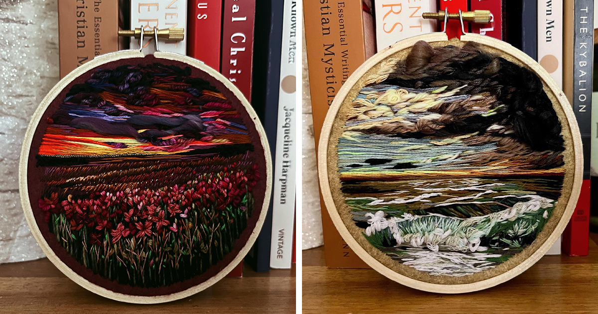 I Am A Textile Artist And I Create Tonal Impressionism Embroideries (14 ...