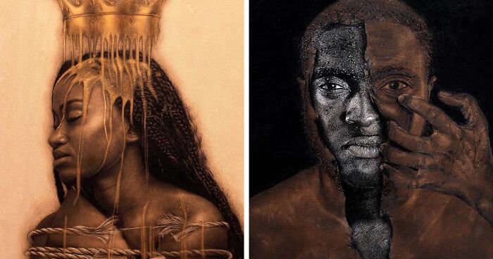 This Nigerian Artist Learned How To Paint With Fire And With Pyrography ...