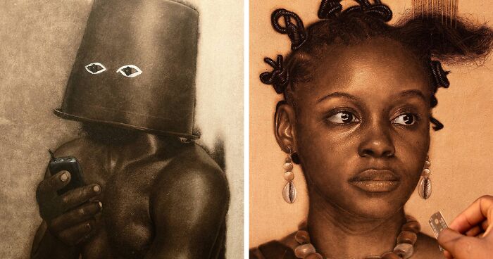 This Nigerian Artist Learned How To Paint With Fire And With Pyrography ...