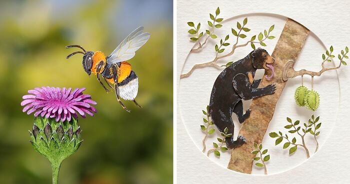 I Created A Pollinator Paper Art Collection To Remind Us Of The ...