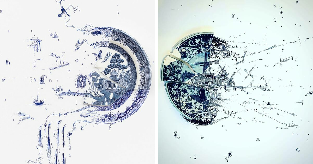 “Fragmented”: This Artist Damaged Porcelain Into Beautiful Works Of Art ...