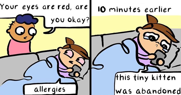 50 Silly-Spooky Comics Depicting My Love For All Things Books, Cats ...