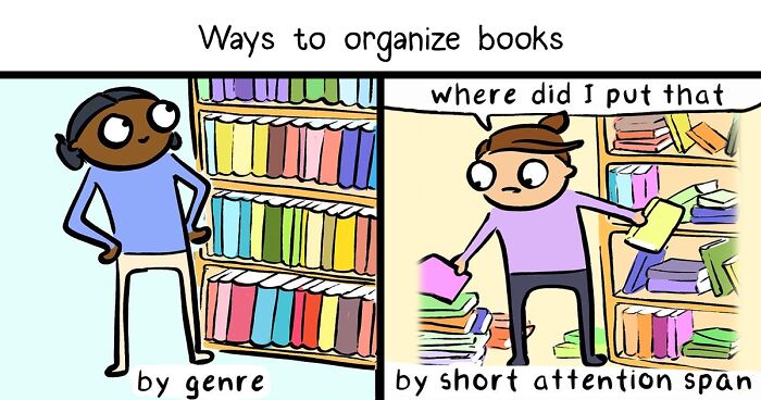 50 Silly-Spooky Comics Depicting My Love For All Things Books, Cats ...