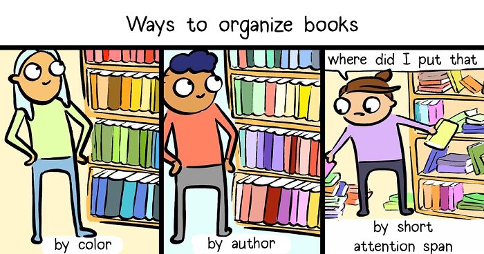 50 Silly-Spooky Comics Depicting My Love For All Things Books, Cats ...
