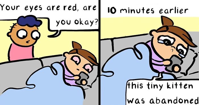 50 Silly-Spooky Comics Depicting My Love For All Things Books, Cats ...