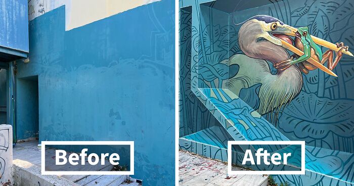 This Balinese Artist Paints Realistic 3D Murals On Dull Building Walls ...