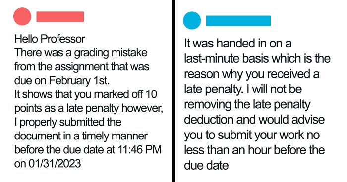 Student Questions Why They Received A Late Penalty When Their ...