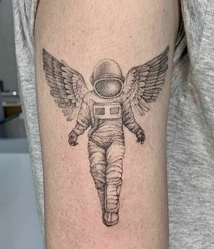 110 Cool Space Tattoos That Are Cosmically Good | Bored Panda