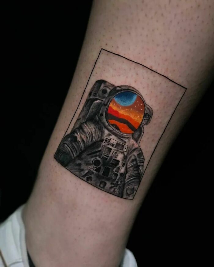 110 Cool Space Tattoos That Are Cosmically Good | Bored Panda