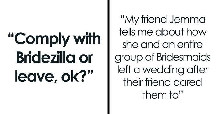 Bridezilla Has An Awkward Wedding With No Bridesmaids After They All ...