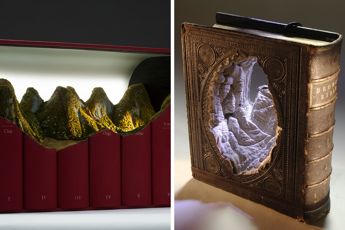 30 Stunning Landscapes That This Artist Created By Carving And Painting ...