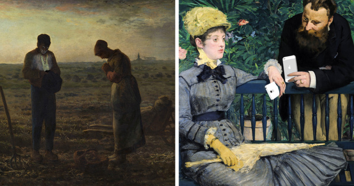 Fusion Of The Present And The Past: 26 Famous Paintings Reimagined From ...