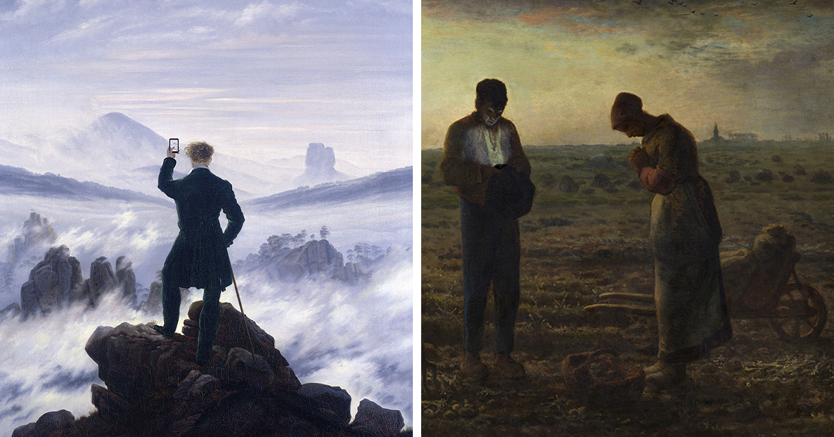 Fusion Of The Present And The Past: 26 Famous Paintings Reimagined From ...