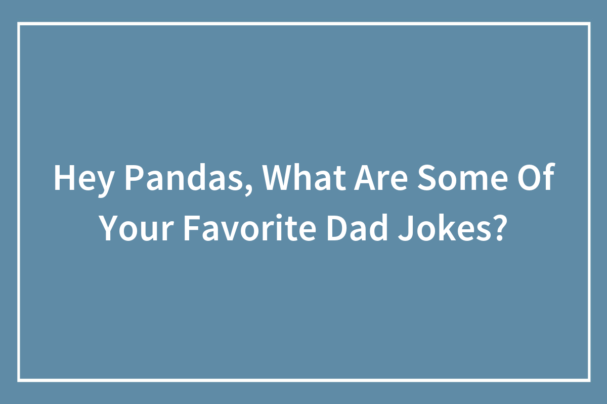 Hey Pandas, What Are Some Of Your Favorite Dad Jokes? (Closed) | Bored ...