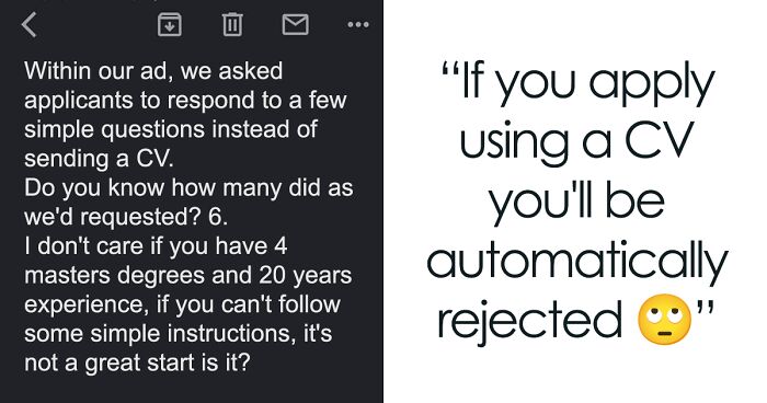 “Rejected In 5 Minutes”: 35 People Share The Most Unhinged Job ...