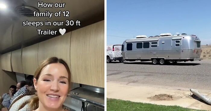 Family Of 12 Shows How They Manage To Travel In A 30-Foot Trailer And ...