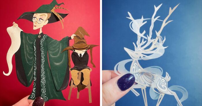27 Paper Art Creations Based On Harry Potter Characters Done By Me ...