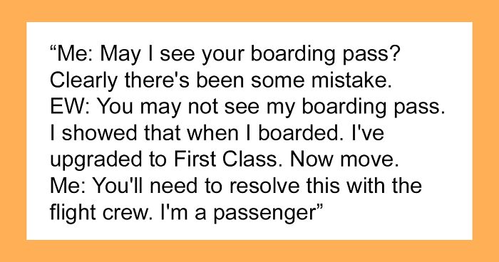 “I’ve Upgraded To First Class”: Woman Demands Passenger Who Paid For ...