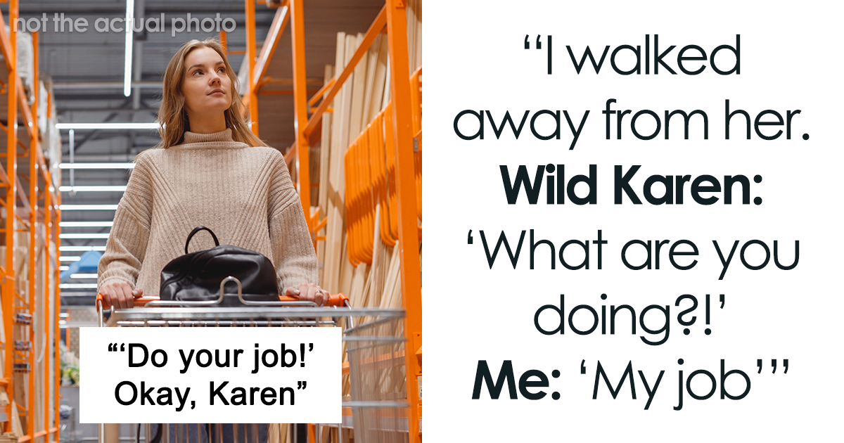 Karen Tries To Intimidate Worker, Demanding They “Do Their Job” And ...