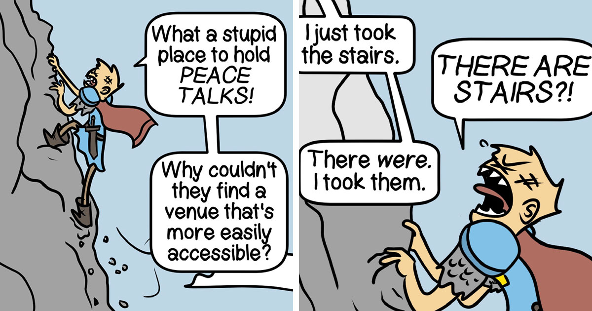 28 Heroic Comics With A Funny Twist That I Created | Bored Panda