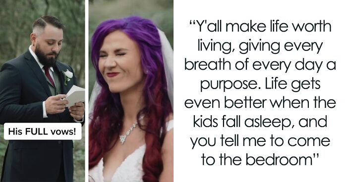 “Throw The Whole Man Out”: People’s Reaction To Dude’s Wedding Vows