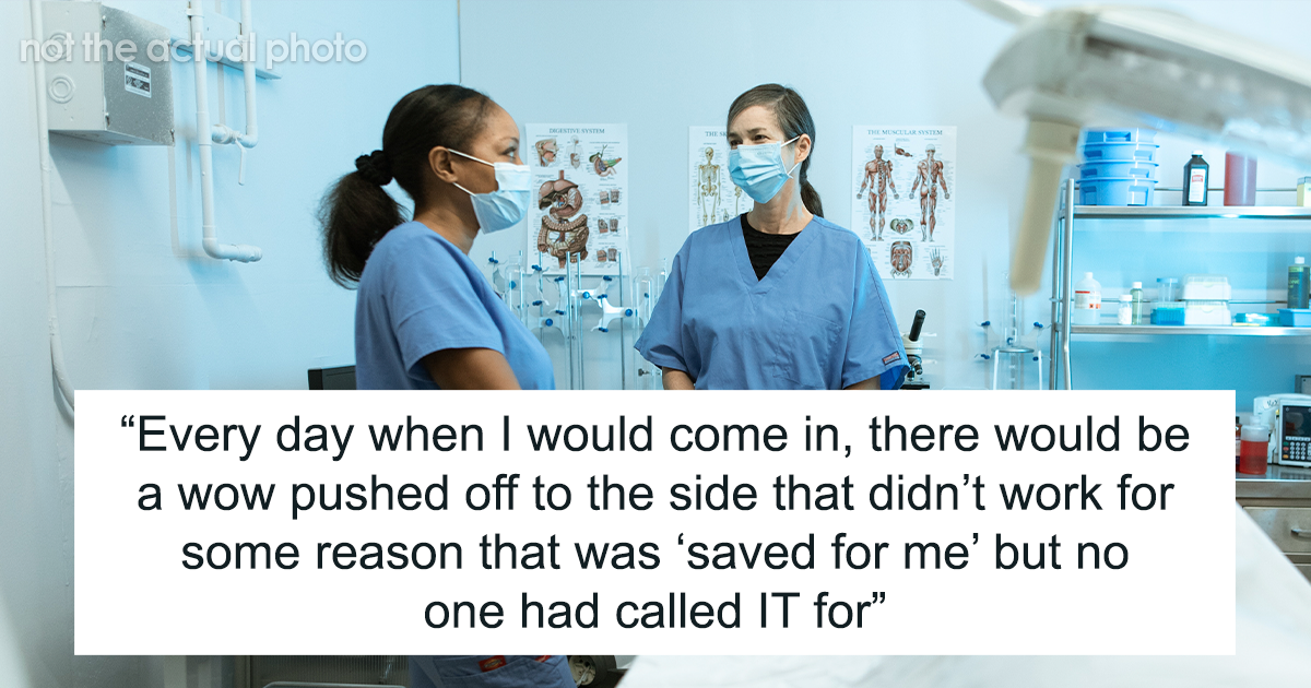 Nurse Takes Heat From Boss For Her Malfunctioning Workstation, Dumps It ...