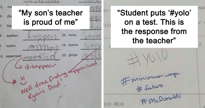 35 Test Comments Left By Teachers That Showed Their Students That They ...