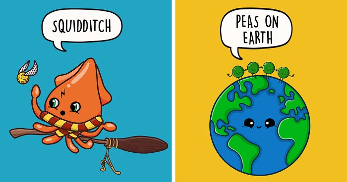 My 40 Bad Puns I Illustrated To Show You ‘How Eye Roll’ | Bored Panda