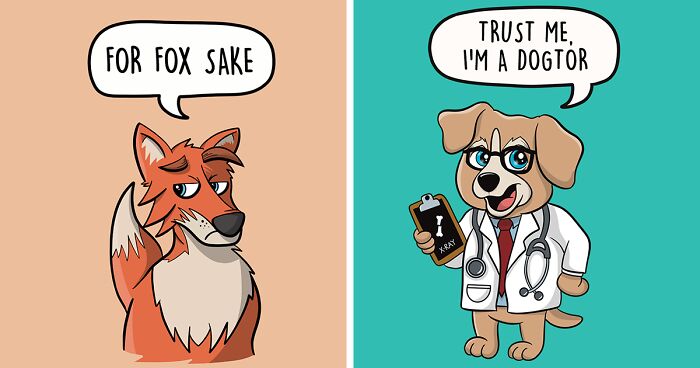 My 40 Bad Puns I Illustrated To Show You ‘How Eye Roll’ | Bored Panda