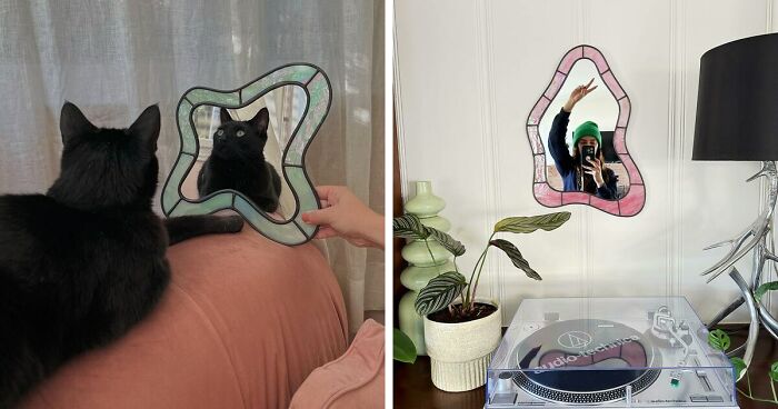This Artist Creates Wavy, Psychedelic-Looking Mirrors (35 Pics)
