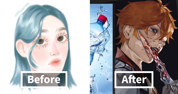 Twitter Artists Reveal Their First And Their Most Recent Artworks To ...