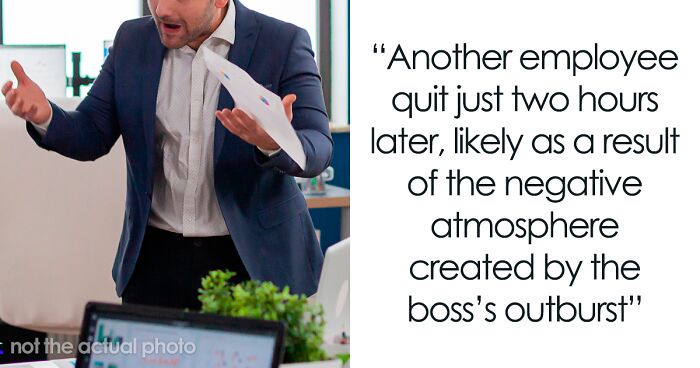 Boss Has An Explosive Reaction To Employee’s Quitting, His Rage ...