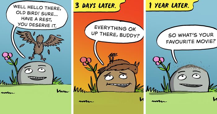 This Artist Creates Dark Humor Comics With Unexpected Twists And Here ...