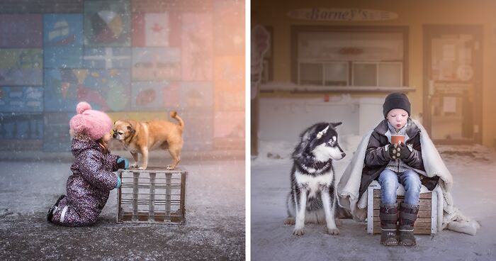 I Challenged Myself To Photograph Children With Their Dogs, And Here ...