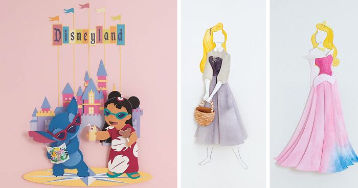 22 Paper Art Creations Based On Disney And Its Characters By This ...