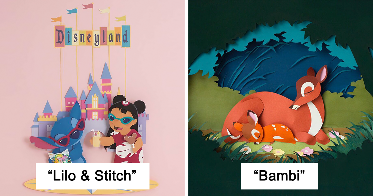 22 Paper Art Creations Based On Disney And Its Characters By This ...