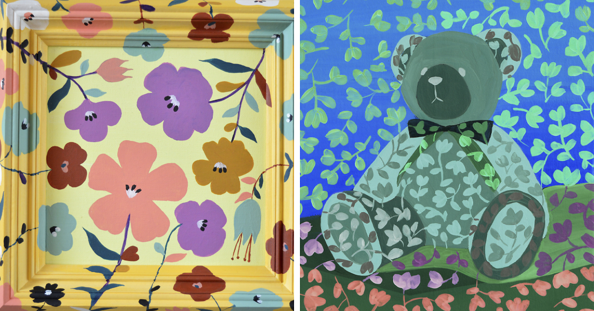 I Painted 17 Flower-Patterned Artworks | Bored Panda
