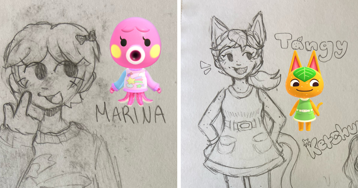 I Reimagined And Drew Animal-Crossing Characters As Humans (7 Pics ...
